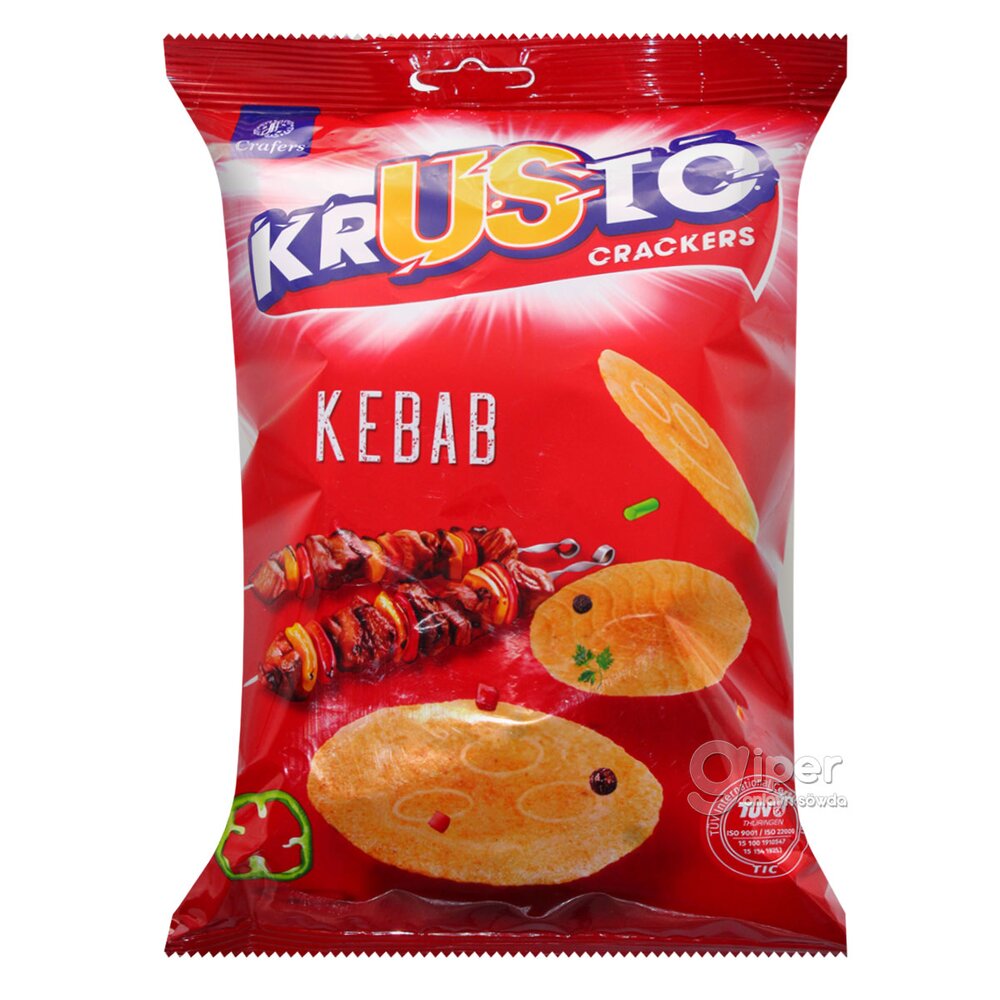 Crafers крекеры "Krusto" со вкусом кебаб, 65 г от 0 ТМТ