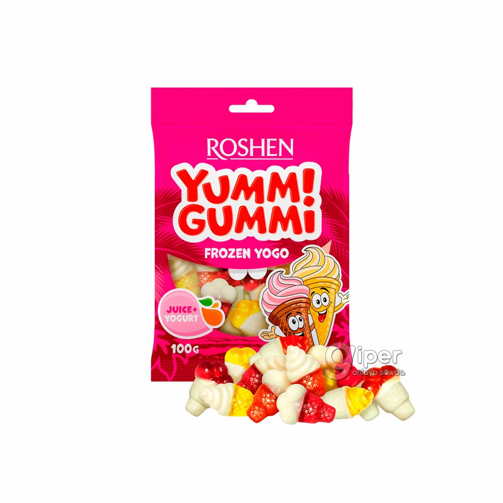 Жевательный мармелад Roshen Yumm Gumm "Frozen Yogo", 100 г от 0 ТМТ