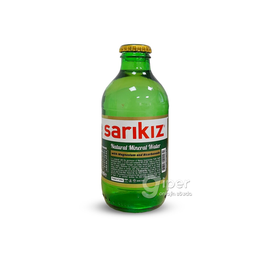 Gazlandyrylan mineral içgi Sarikiz "Natural mineral water", 250 ml 8.40 TMT